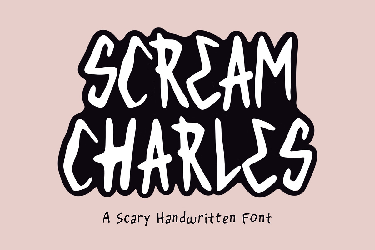 Scream Charles Font - Horror Font, a Handwritten Font by ariodsgn