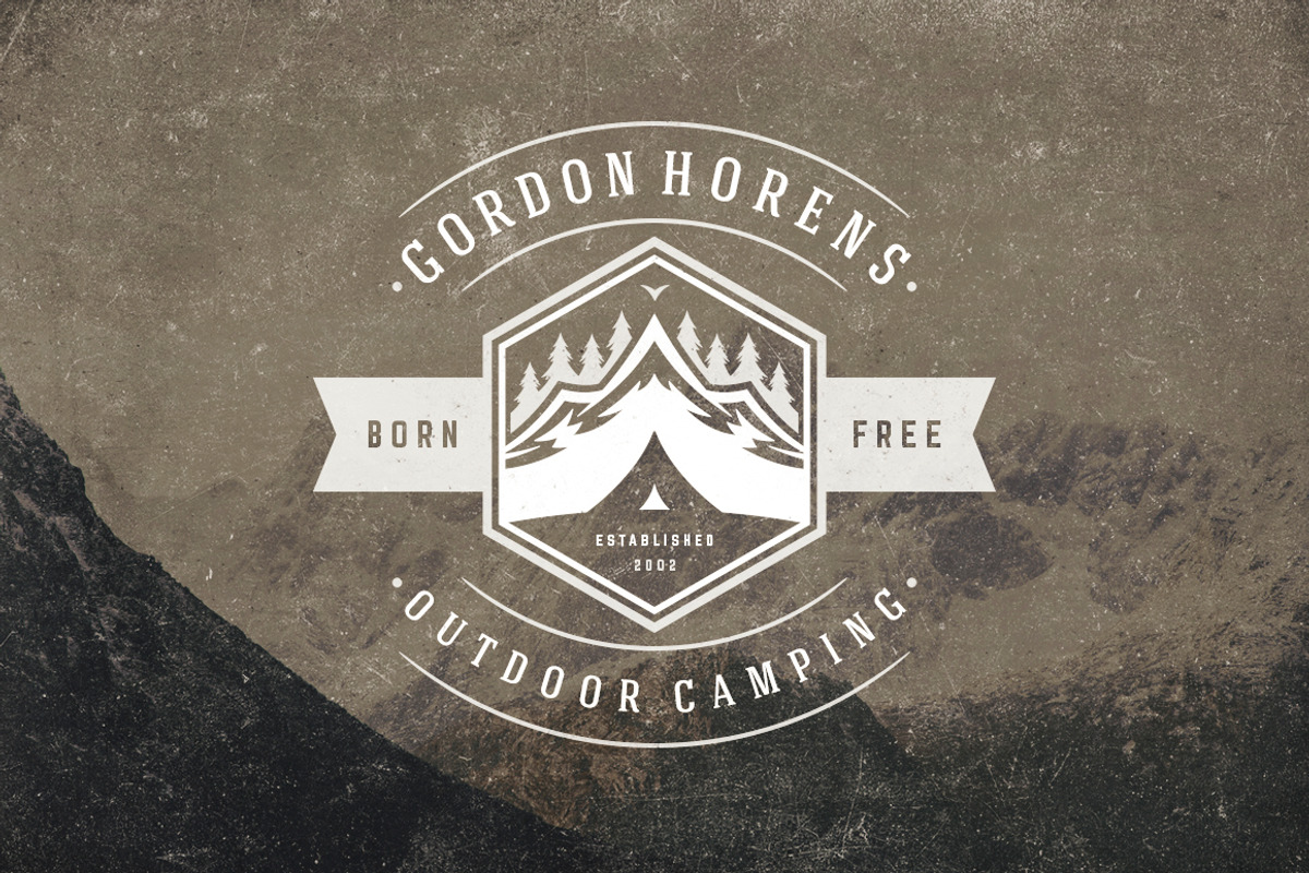 50 Outdoor logos and badges, a Branding & Logo Template by Vasya Kobelev