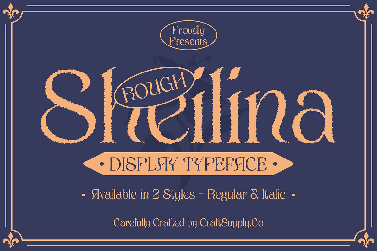 Sheilina Rough, a Serif Font by Craft Supply Co.