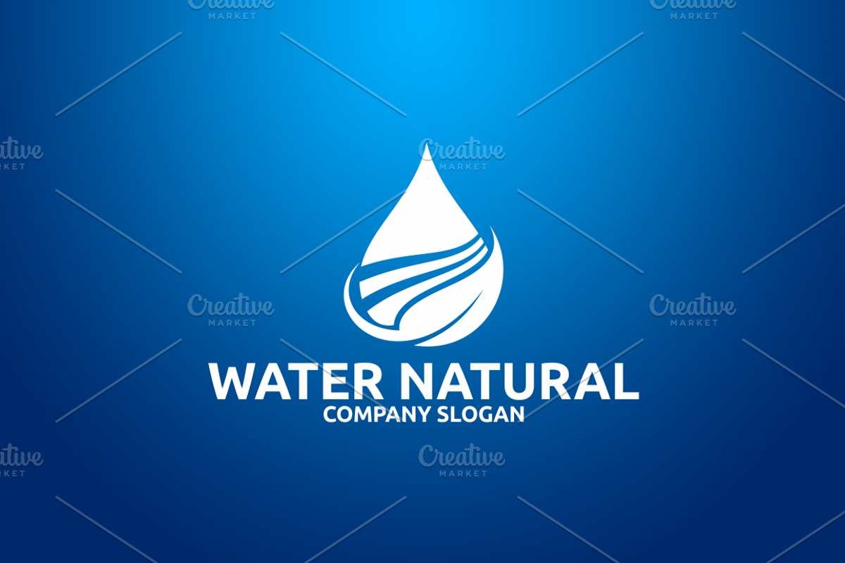 Water Natural Logo, a Branding & Logo Template by Brandlogo