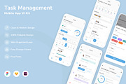 Task Management Mobile App UI Kit, an UI Kit Template by Betush