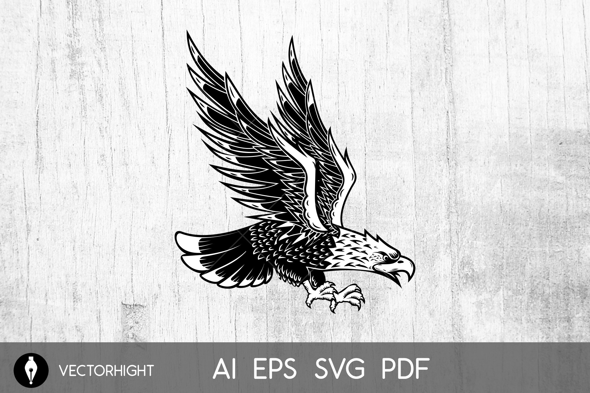 Eagle illustration svg, an Animal Illustration by Vectorhight