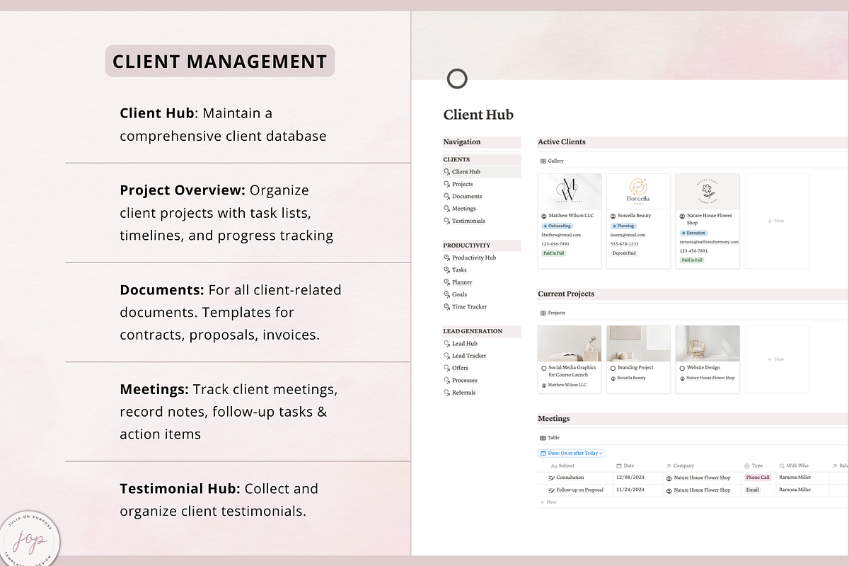 Notion PLR Template Freelancer Dash, a Templates & Theme by Julia On ...