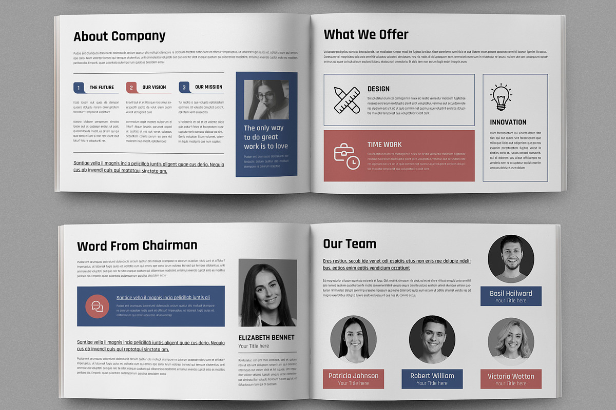 Annual Report Layout | Creative Market