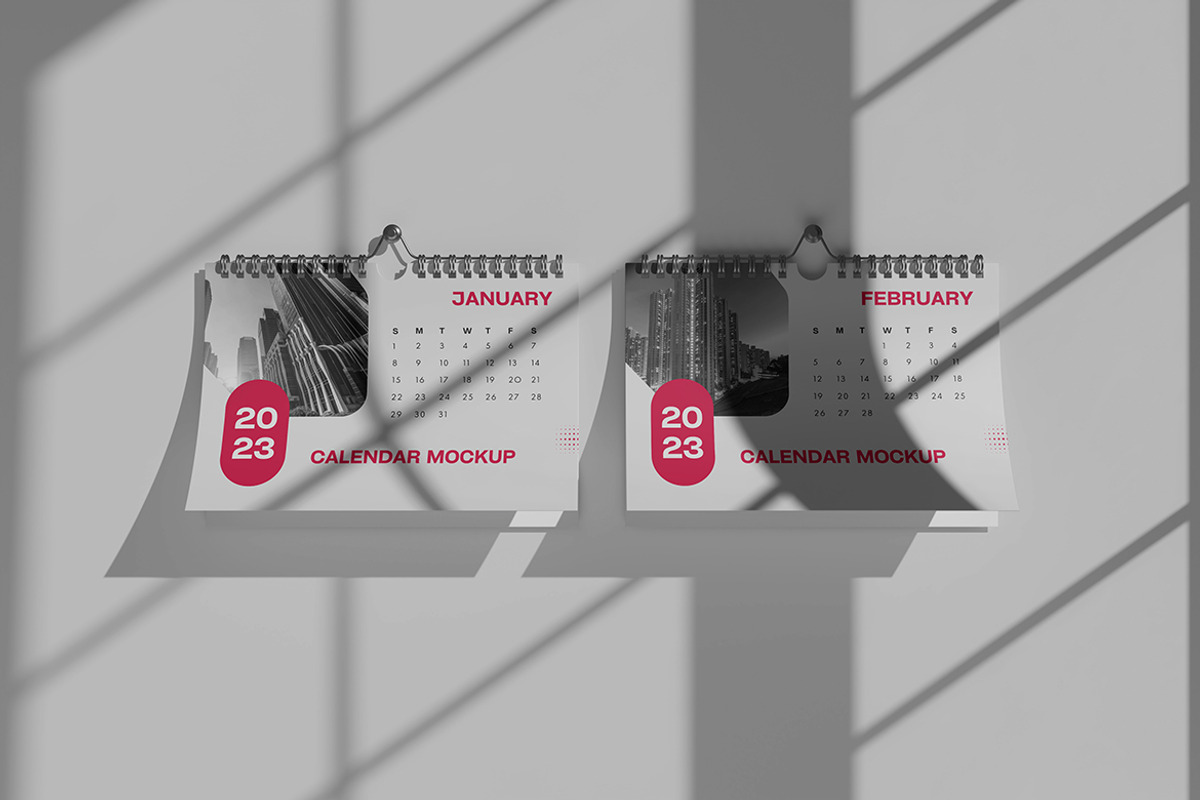 Calendar Mockup, a Books & Magazine Mockup by bimockup | Creative Market