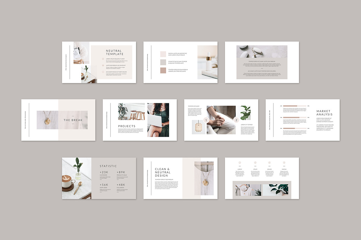 CHLOE PowerPoint Brand Guidelines, a Presentation Template by AgataCreate