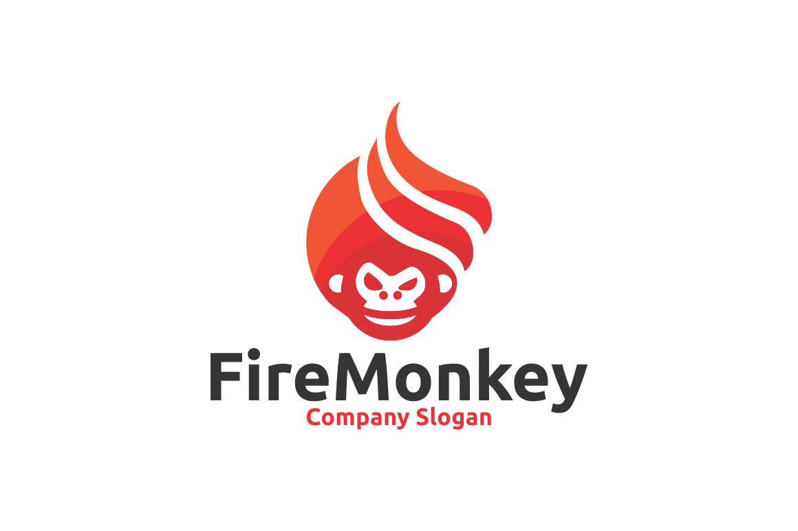 Fire Monkey Logo, a Branding & Logo Template by Metrolinevision