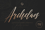 Archelaos - Elegant Script Font, a Script Font by AlienValley