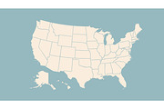 Poster map United States of America | Illustrations ~ Creative Market