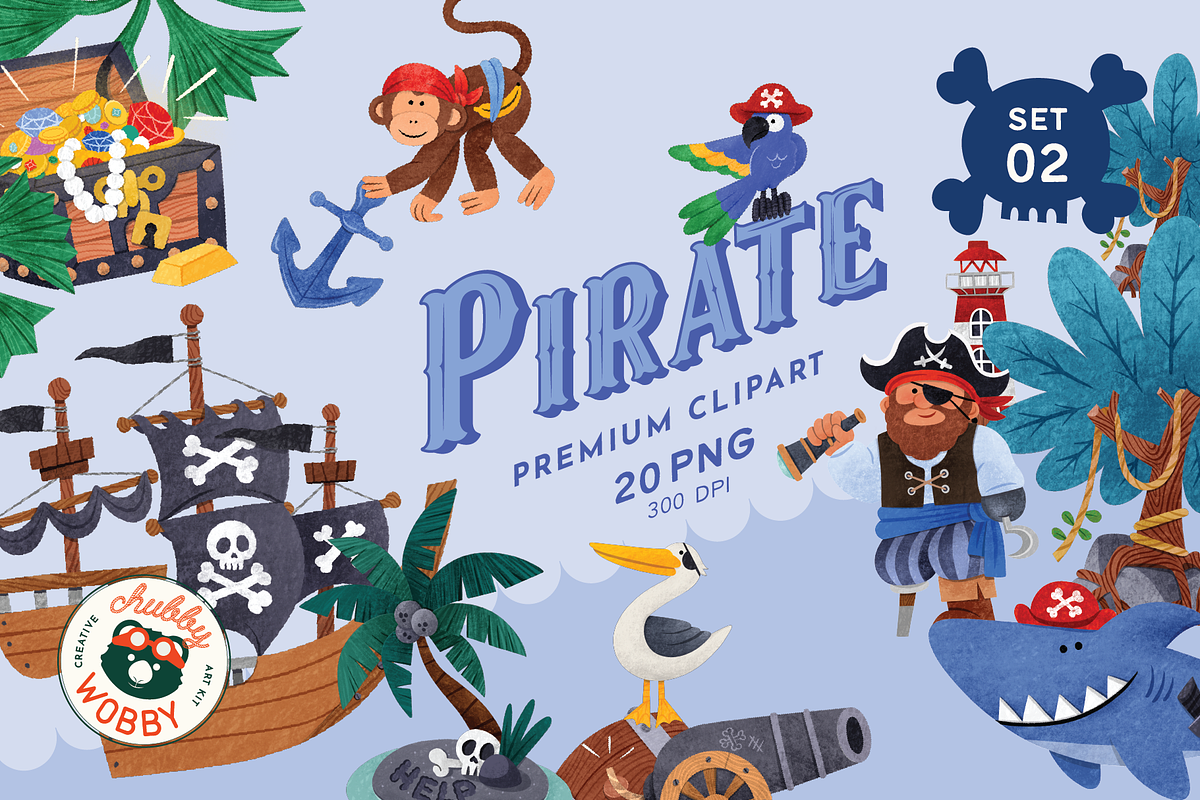 Pirate Treasure PNG Clipart set 2, an Illustration by ChubbyWobby