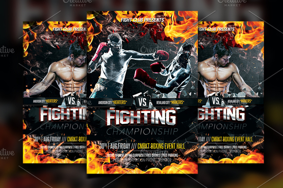 MMA Flyer, a Flyer Template by Basez Flyers