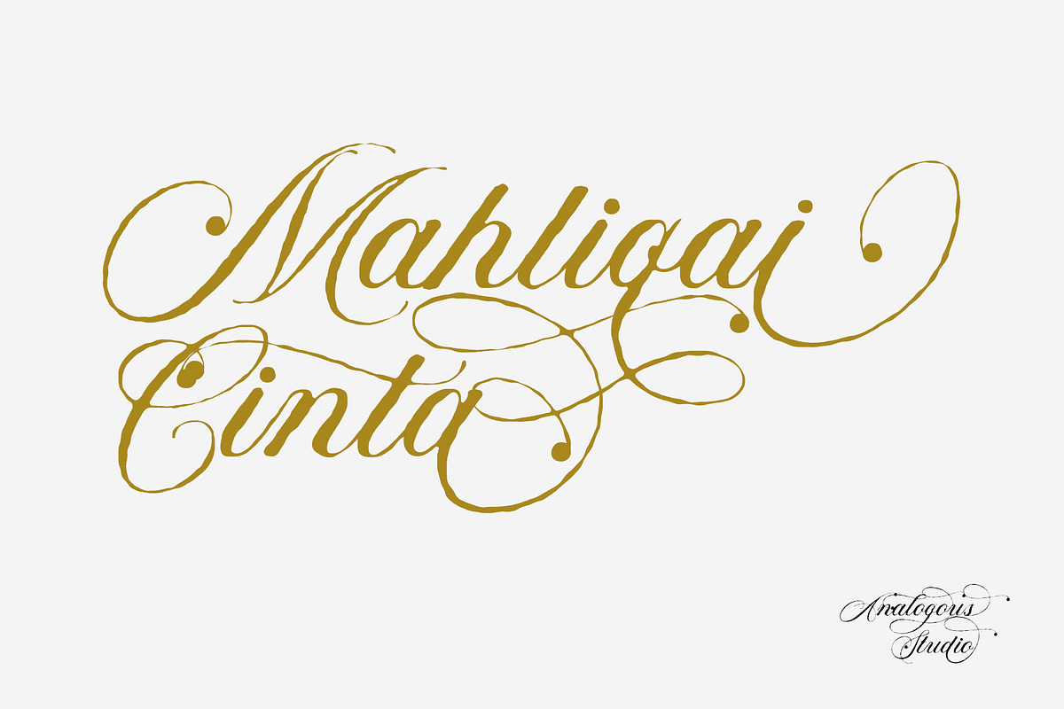 Analogous | Elegant Calligraphy, a Script Font by Analogous