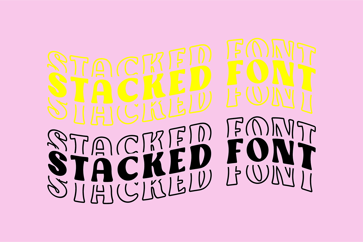 STACKED FONT BUNDLE Vol. 2, a Font by Blush Font Co.