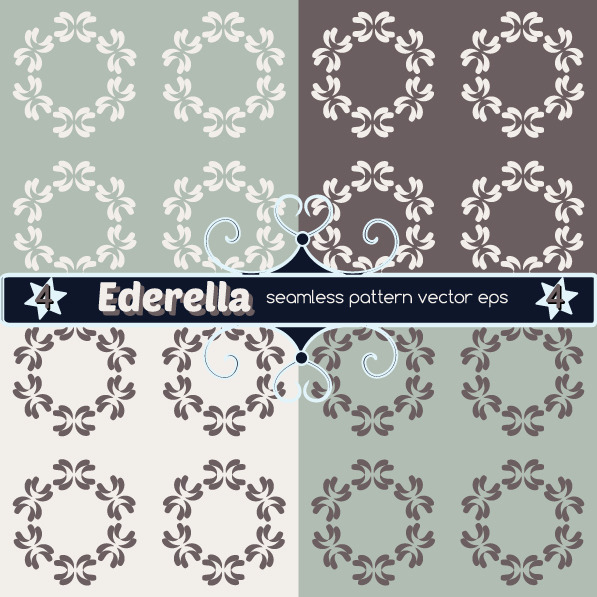 Set of 4 seamless vector patterns | Graphic Patterns ~ Creative Market
