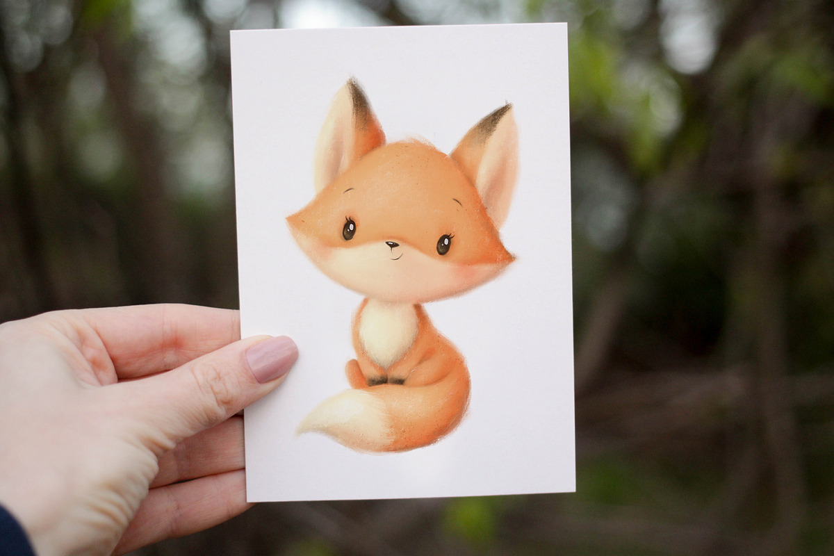 Cute Fox Clipart, an Animal Illustration by BonbonnyDesigns