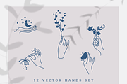 Vector Hands Set, a Graphic by BureauPalette