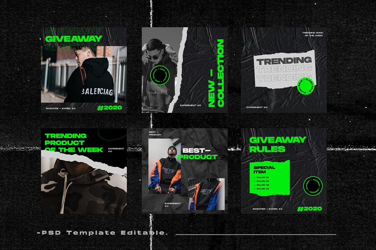 Project Instagram Template, a Social Media Template by Compaq_Creative