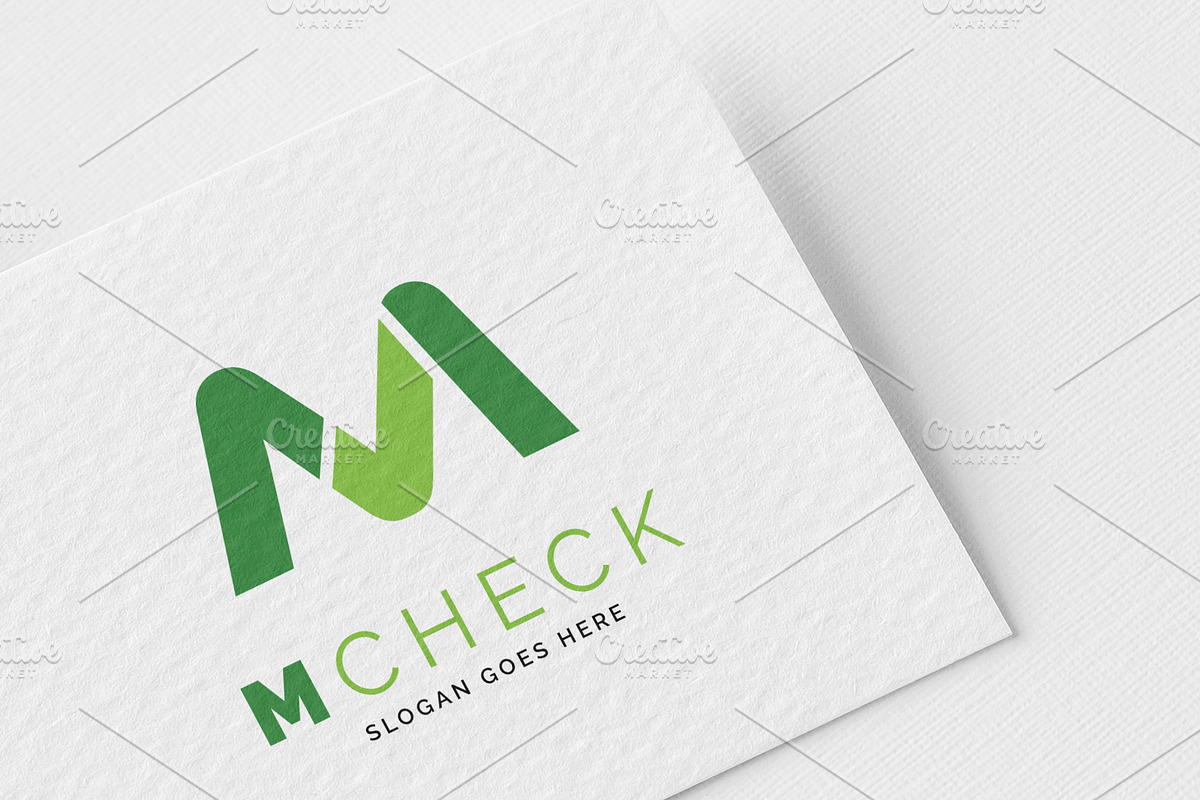 Initial Letter M Check Mark Logo, a Branding & Logo Template by meisuseno