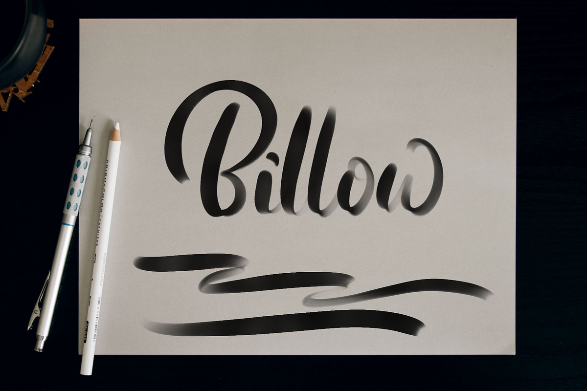 Script & Sketch Procreate Brushes, a Brush Add-On by Inky Pixels ...