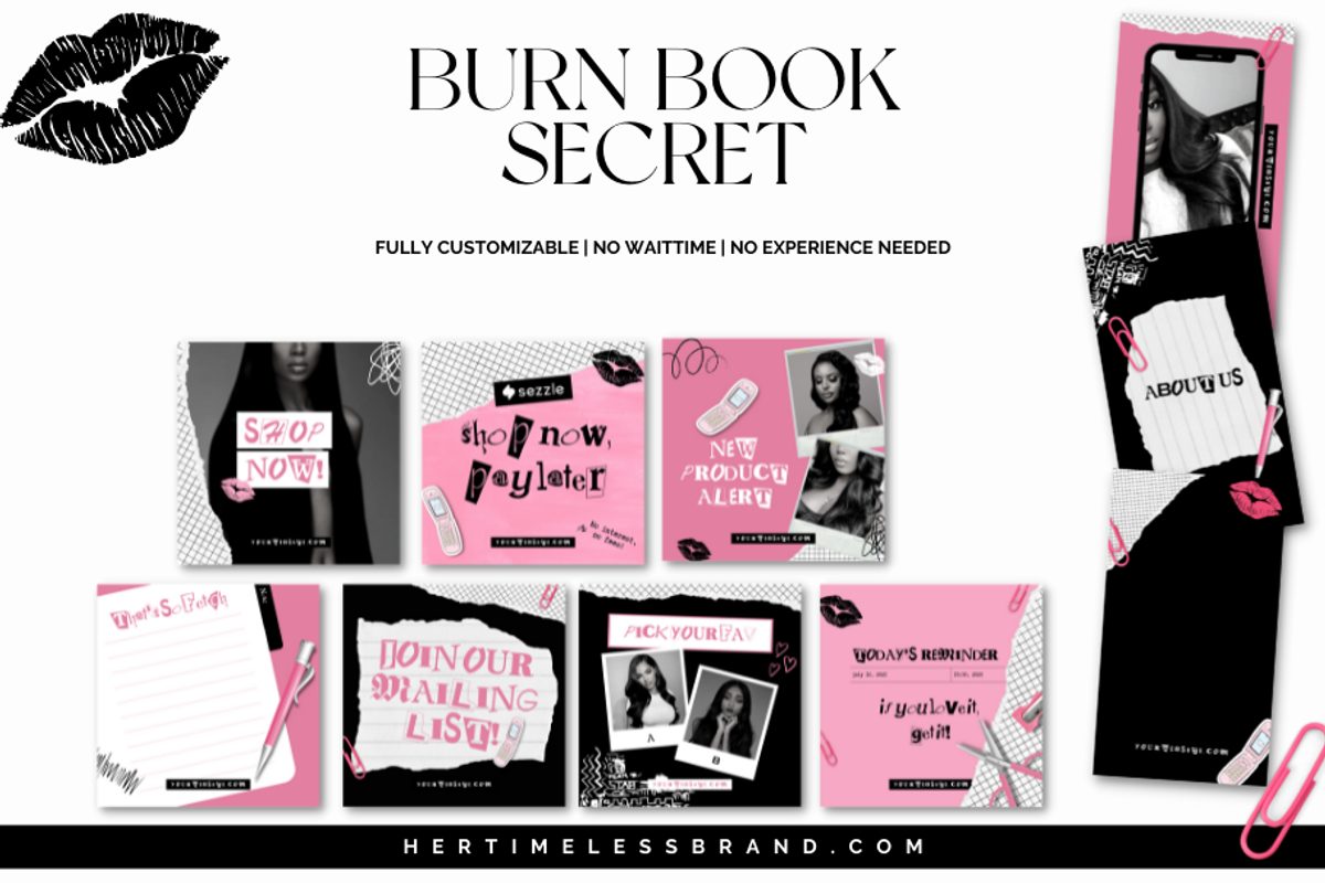 Burn Book Secret Template