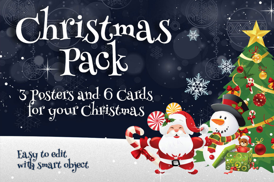 Christmas Pack Posters & Cards, a Graphic by DesignSomething