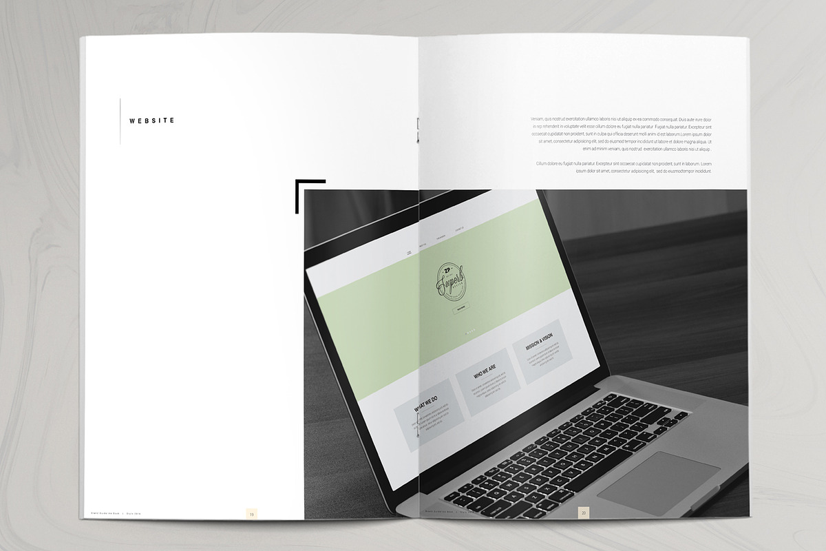The Prestige - Brand Manual Template, a Brochure Template by ZippyPixels