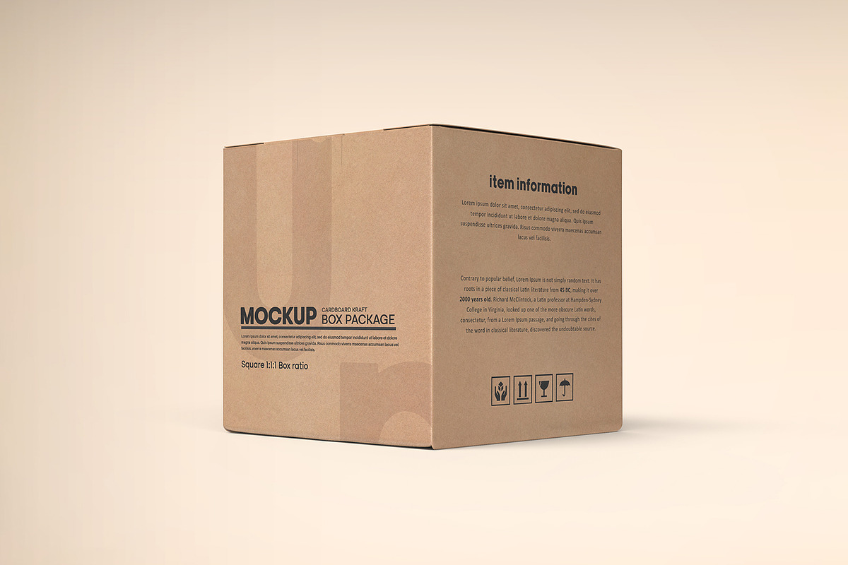 Square Craft Paper Box Packaging