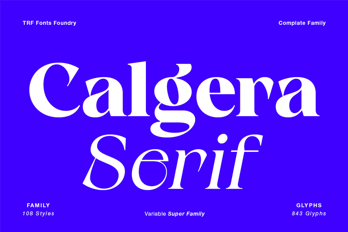 Calgera, a Serif Font by TRF Fonts | Creative Market