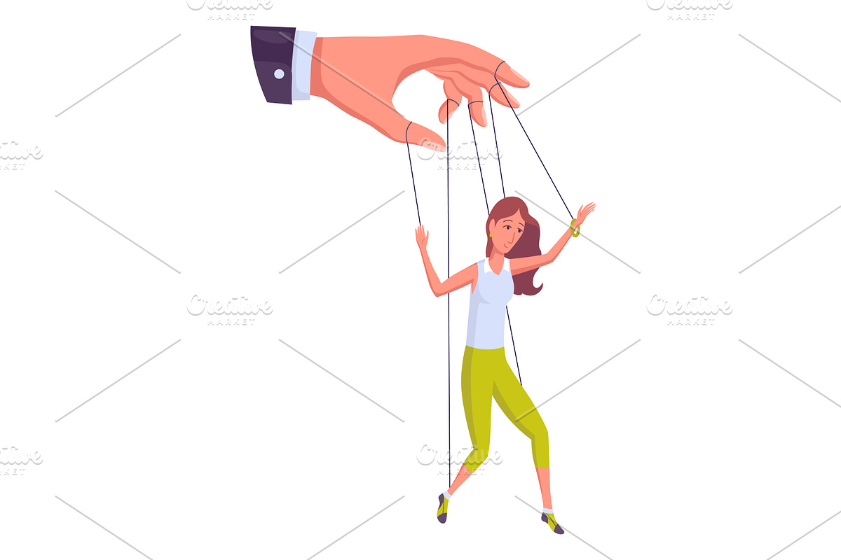 Puppeteer hand controlling, a Person Illustration by Things for ...
