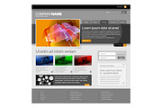 Gray Website Template, a Templates & Theme by Sunny