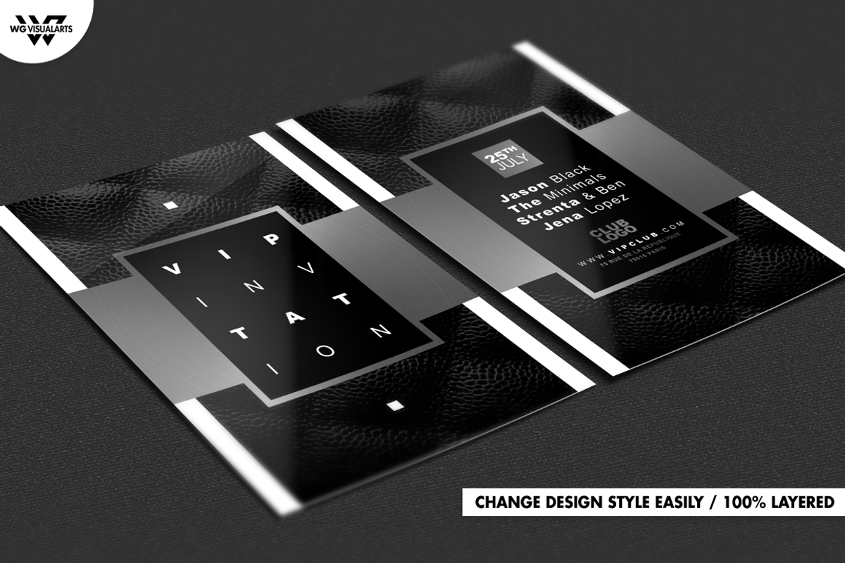 VIP GOLD CLASSY Flyer Template, a Flyer Template by WG DESIGN