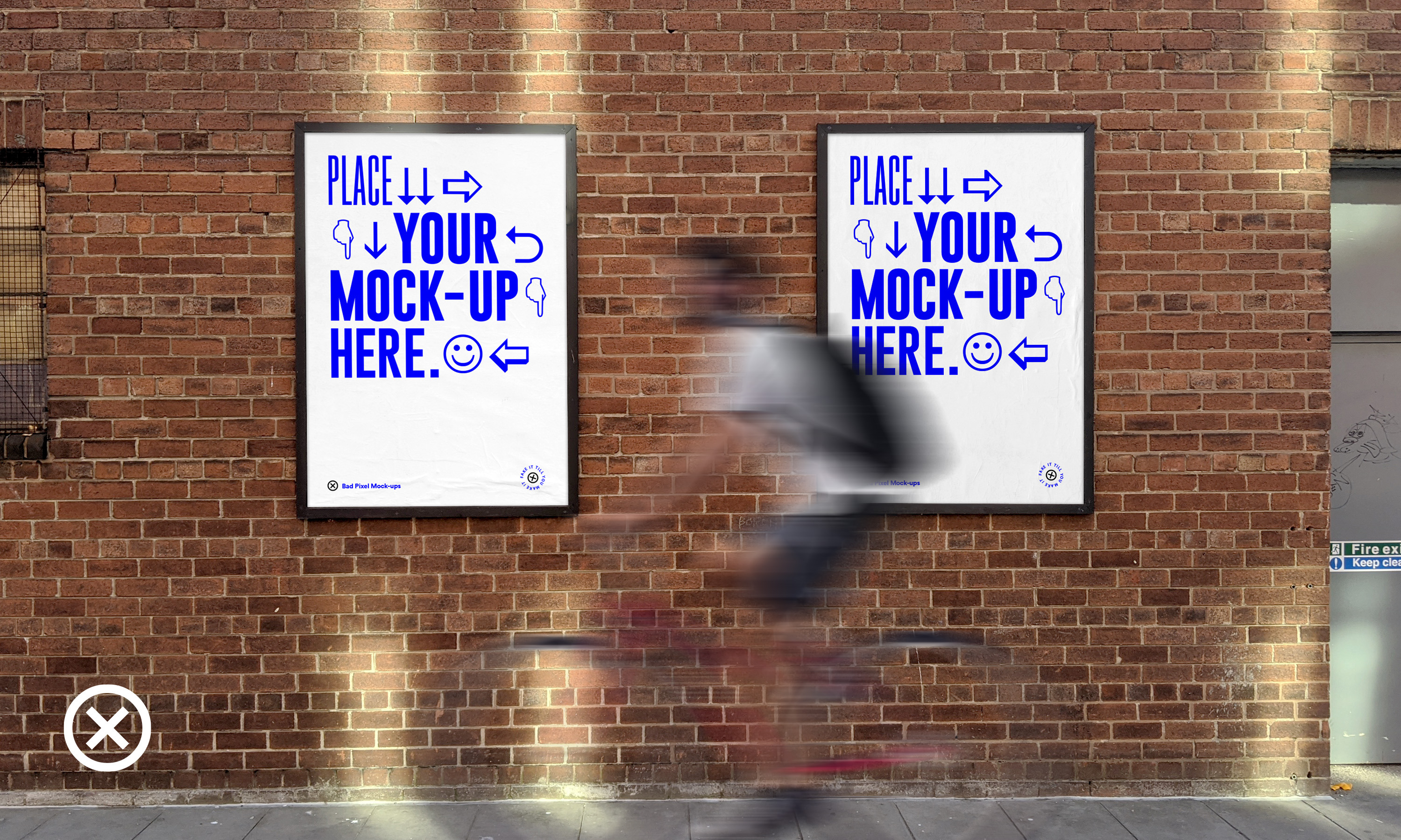 Street Poster Mockup, a Print Template by Dead Pixel Mockups