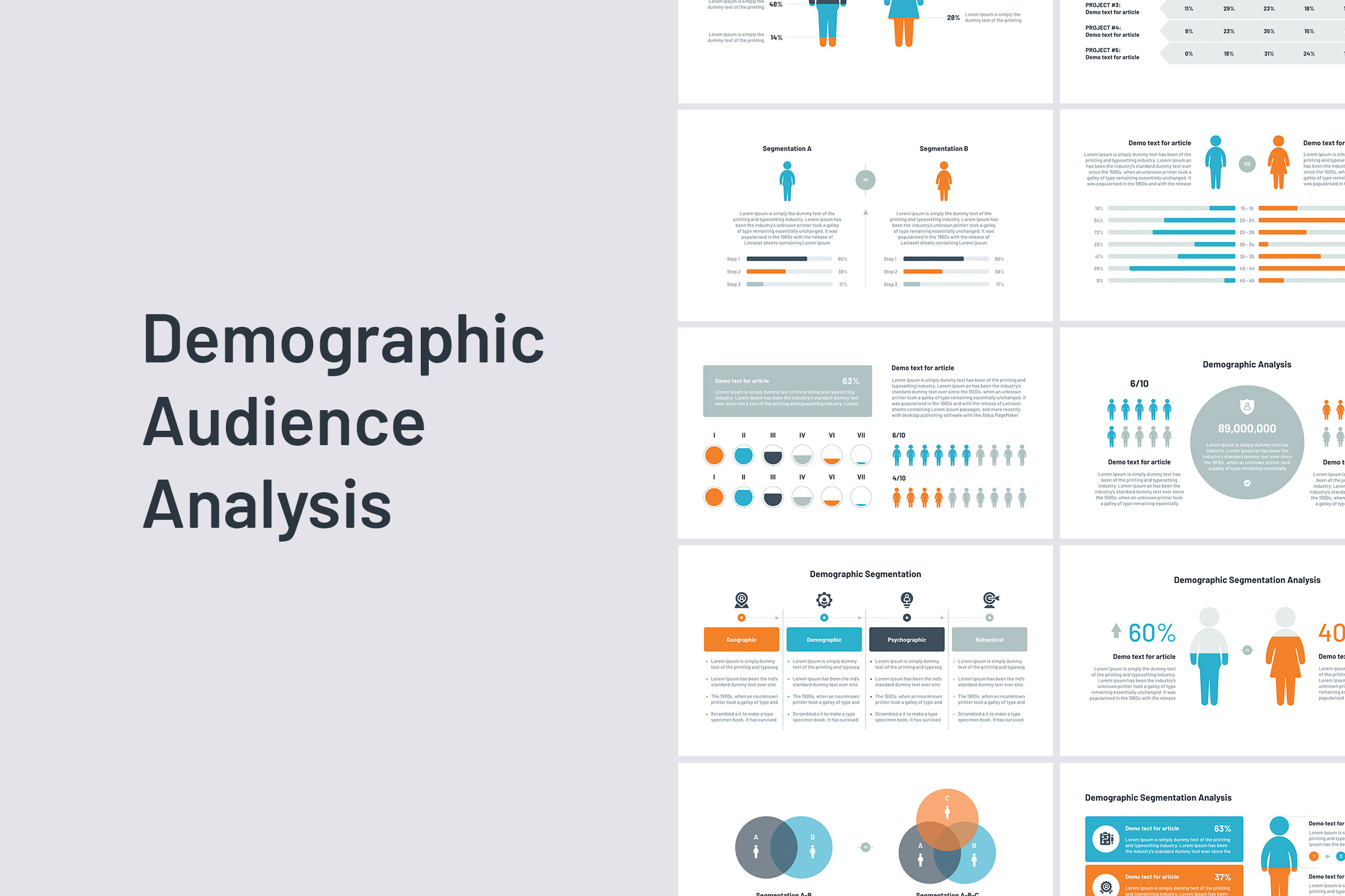 Audience & Demographic Google Slides, a Presentation Template by HiSlide.io