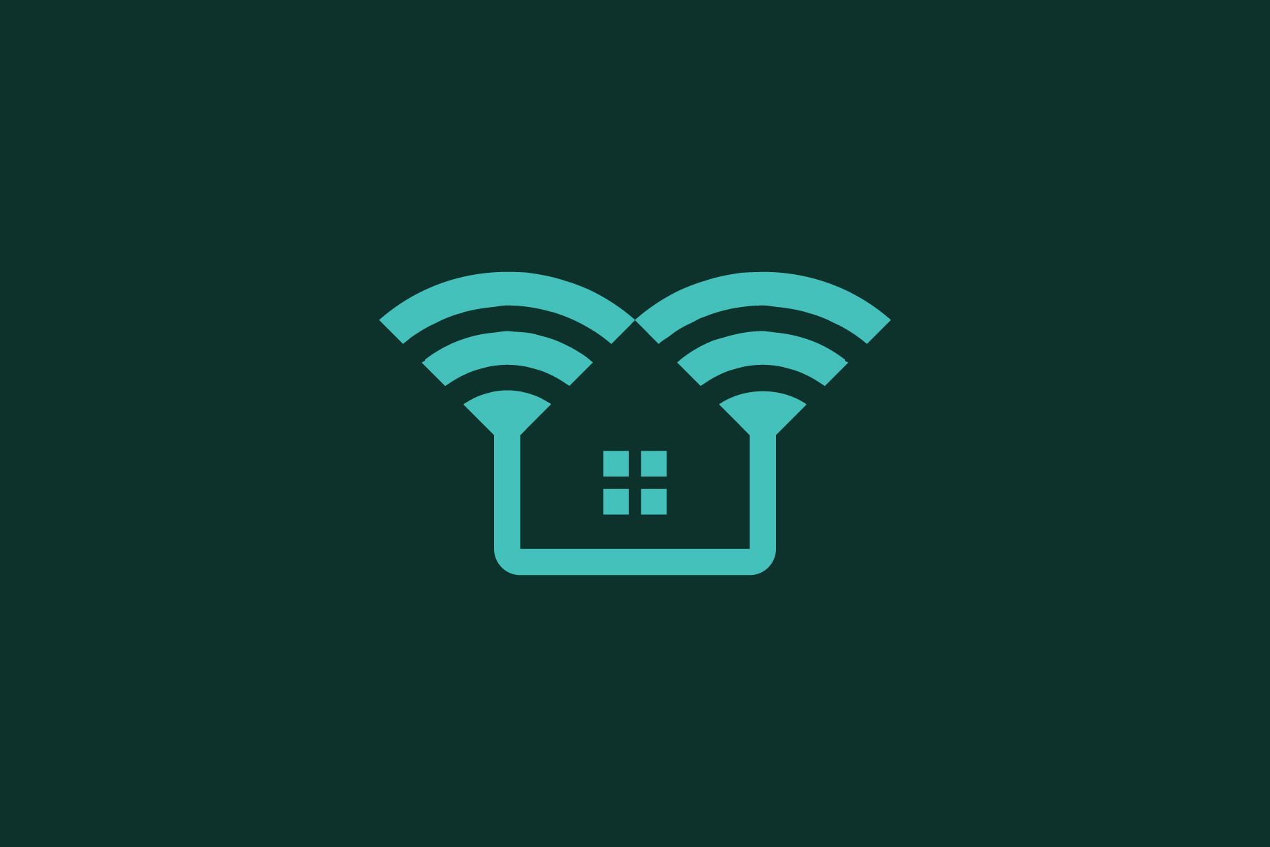 home network logo. house signal logo, a Branding & Logo Template by ...