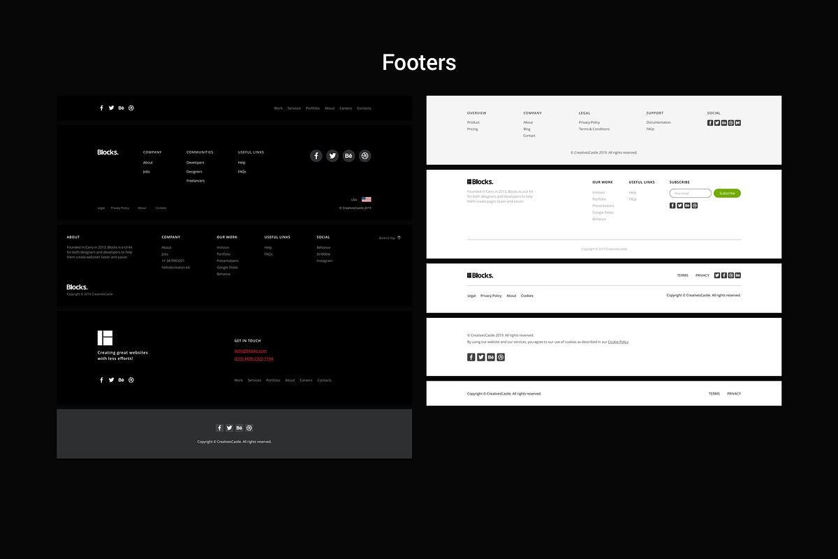 Blocks UI Kit for Sketch, an UI Kit Template by CreativesCastle