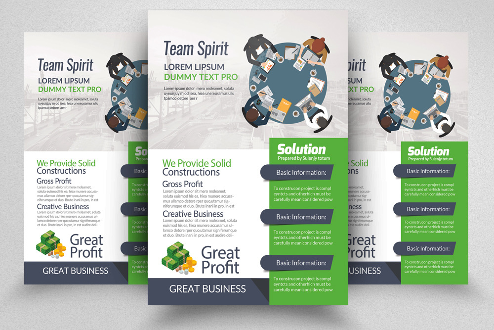 Business Team Work Solution Flyer, a Flyer Template by Business Flyers