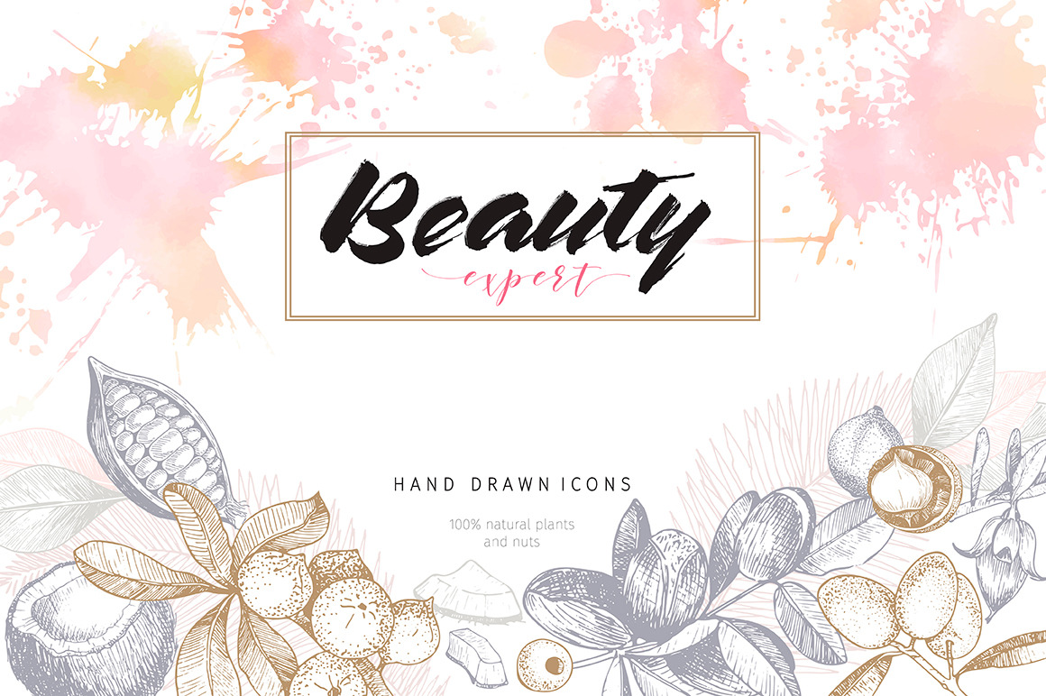 Beauty Expert: sketched beauty oils, a Graphic by Logaryphmic ...