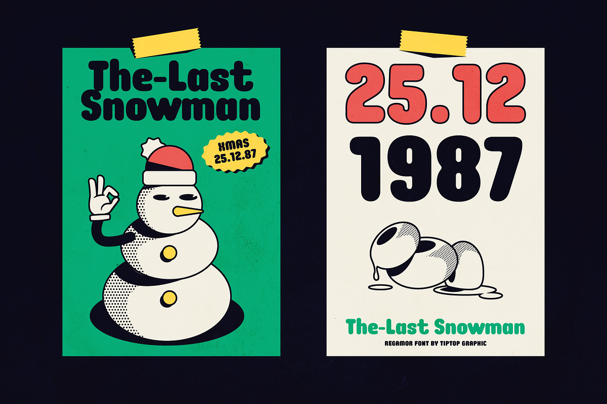 Regamor – Fat Rounded Retro Font, a Sans Serif Font by Tiptop Graphic