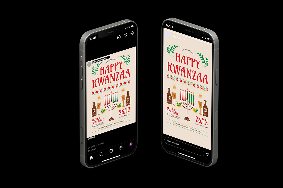 Kwanzaa Celebration Flyer, a Flyer Template by Neermana