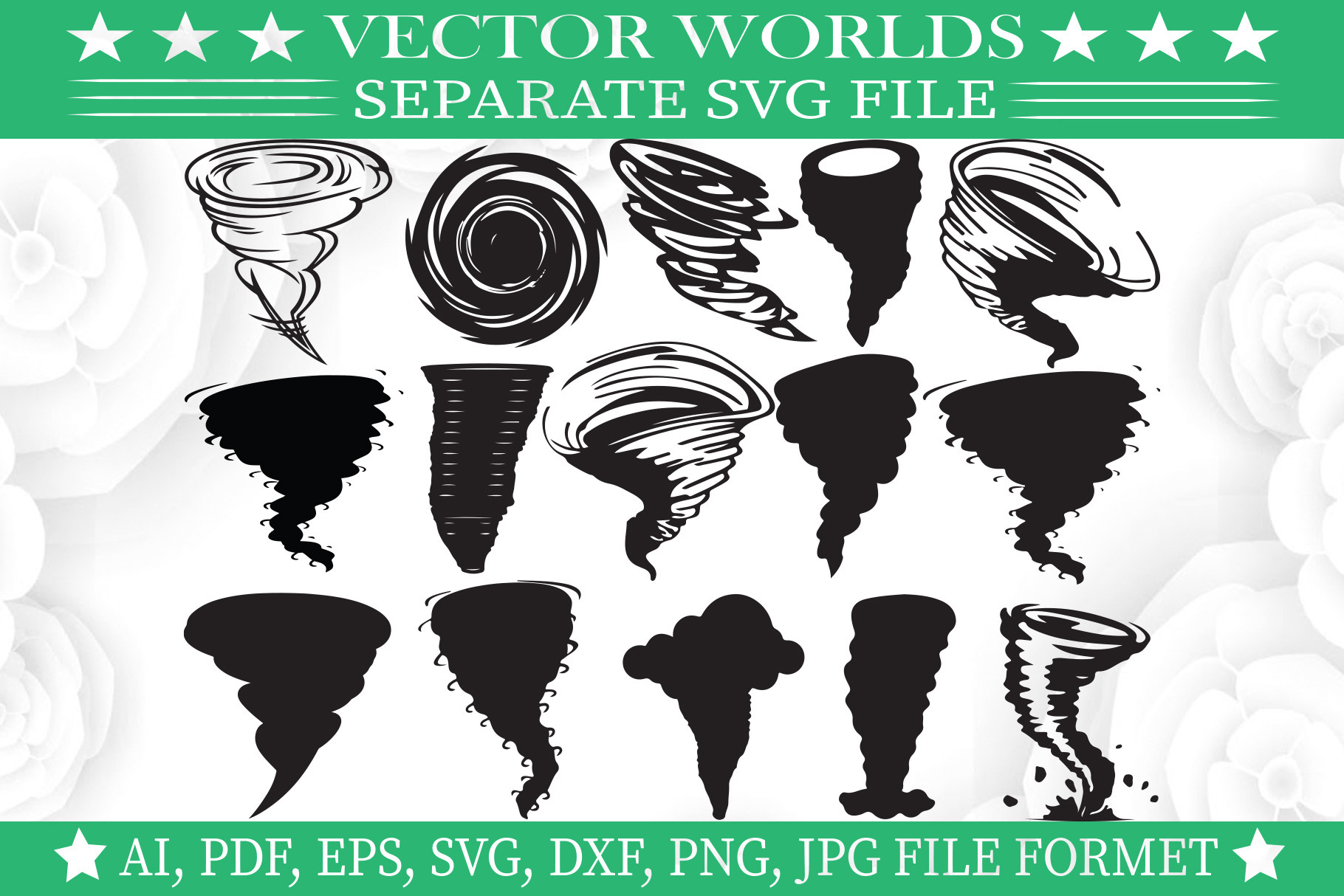 Tornado Svg, Storm, Weather Svg, an Object Graphic by VectorWorlds