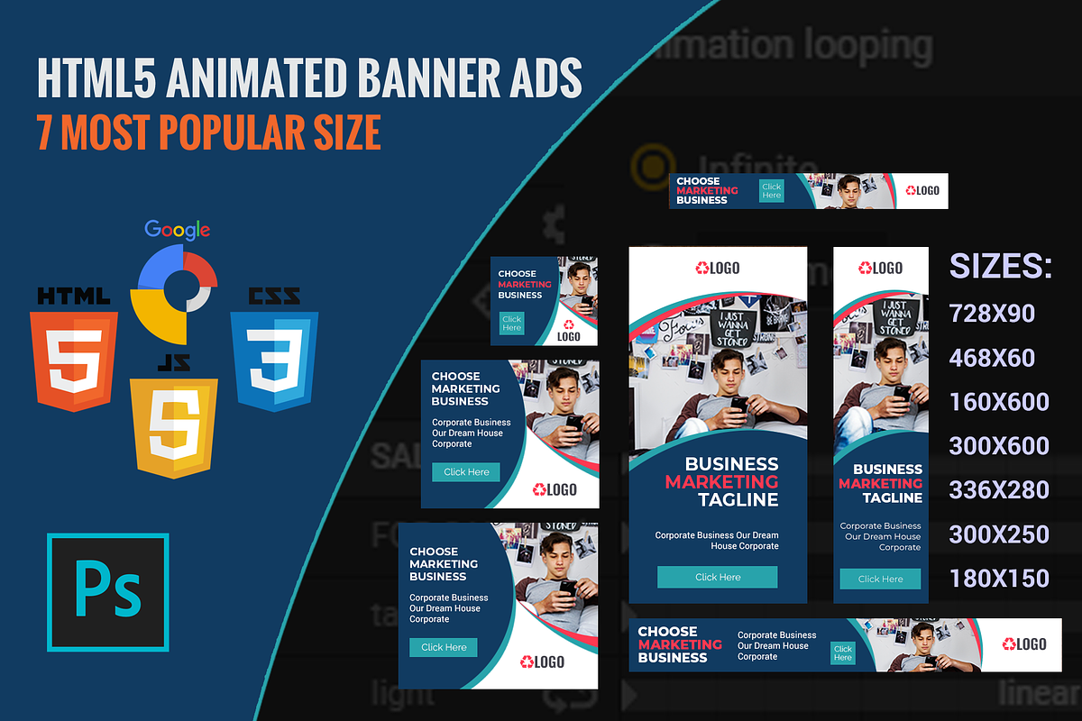 Animated HTML5 Ads Template, a HTML Template by QuickArtisan