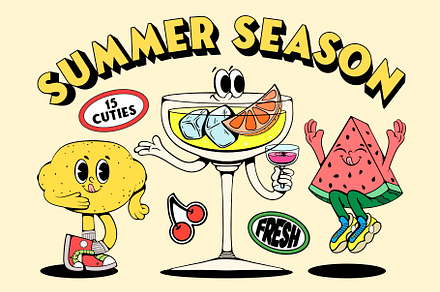 Fresh Fruit Clip Art, an Illustration by cloudstreetlab