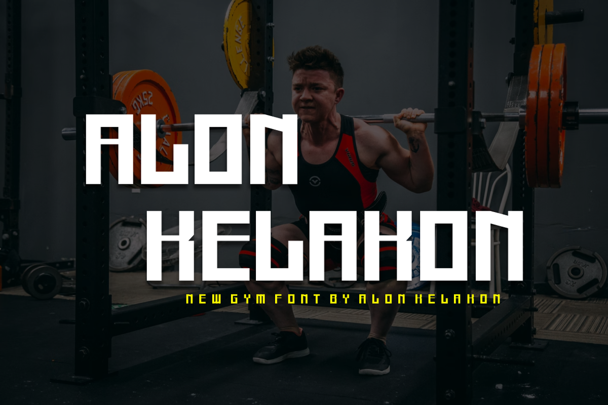 Gymaxy Font, a Sans Serif Font by alon kelakon | Creative Market