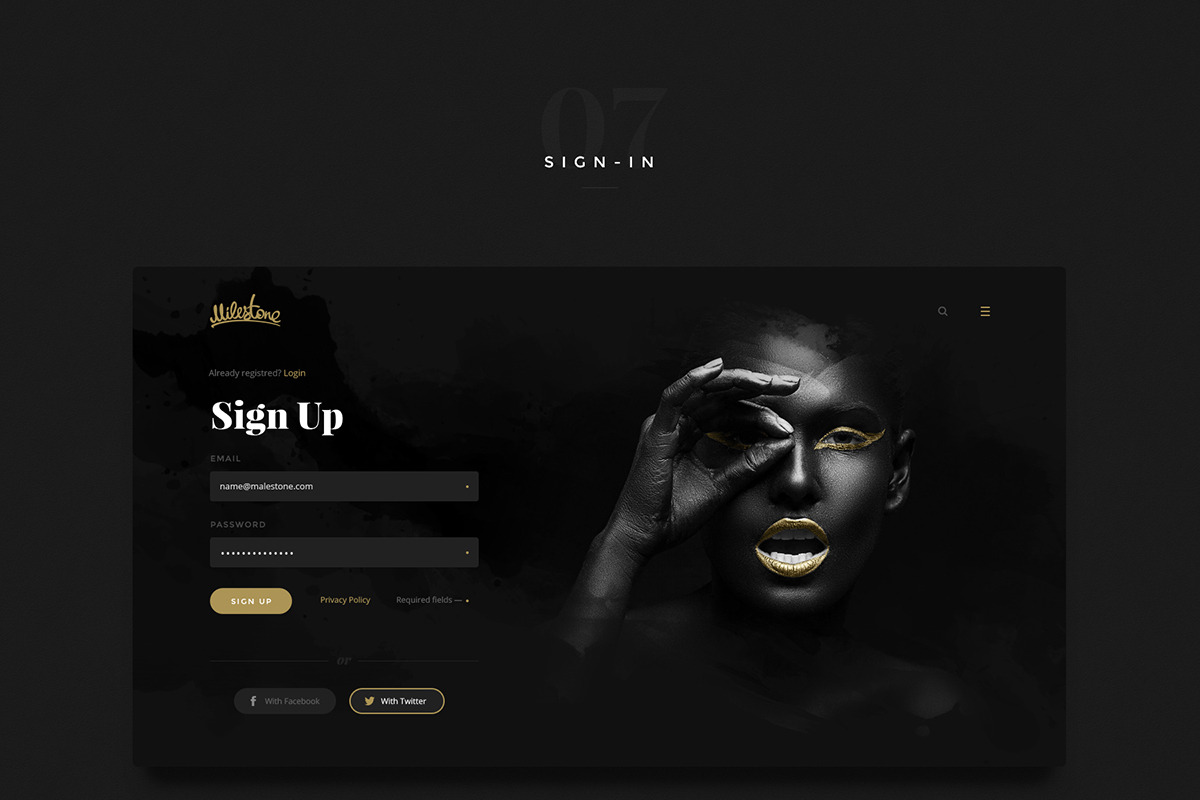 -50% Sale. Milestone UI Kit, an UI Kit Template by kavoon