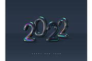 2022 New Year sign., a Decorative Illustration by Liudmyla Matviiets
