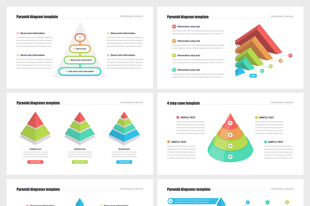 Pyramid infographic Google Slides, a Presentation Template by HiSlide.io