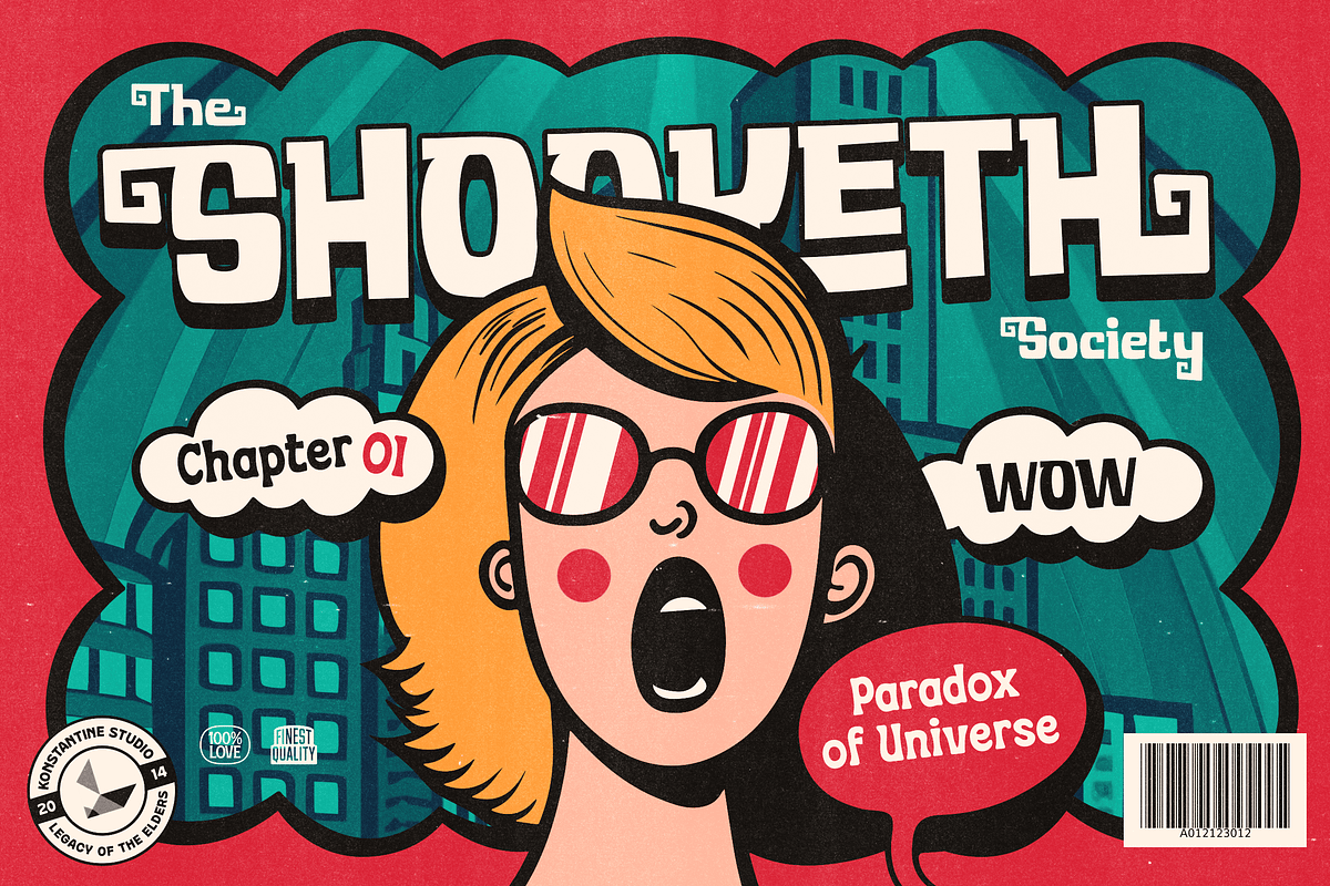 Hickertown - Retro Comical Fonts, a Sans Serif Font by Konstantine Studio