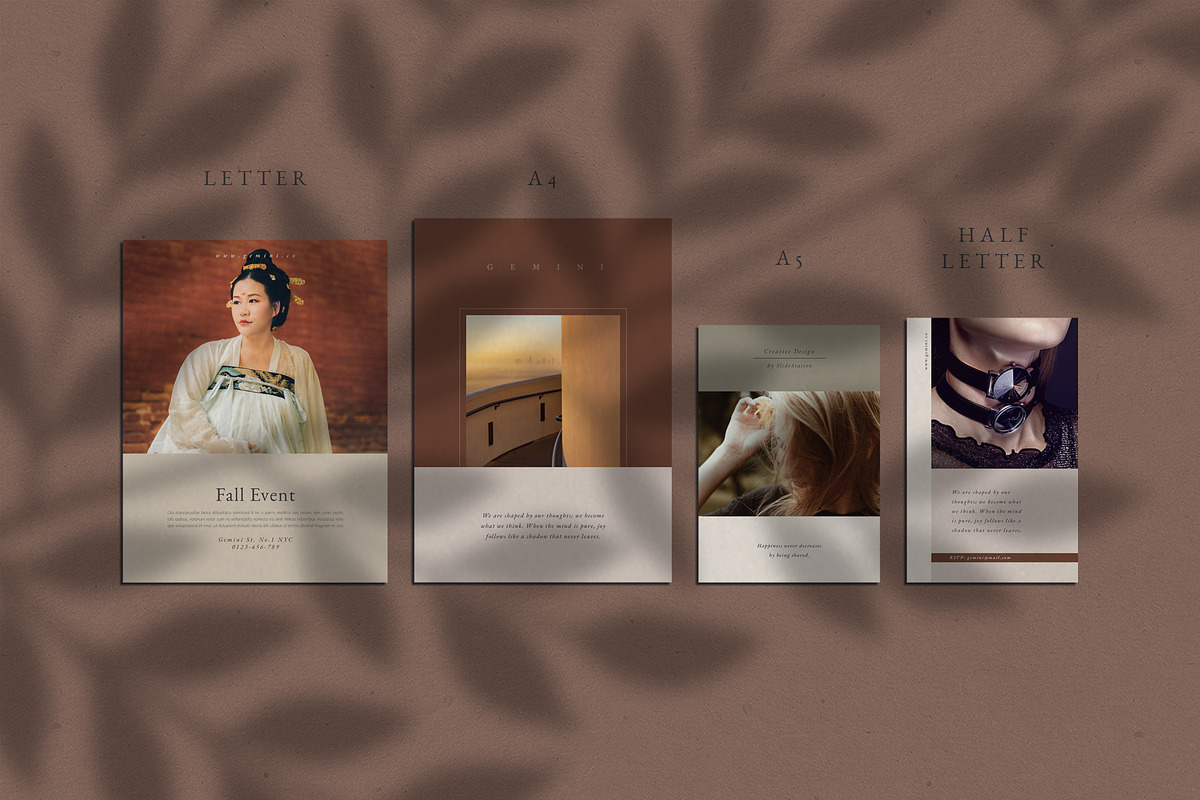 Gemini Flyer Templates, a Flyer Template by SlideStation