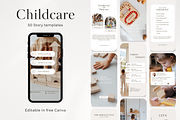 50 Childcare Social Media Stories, a Social Media Template by PatternLab.