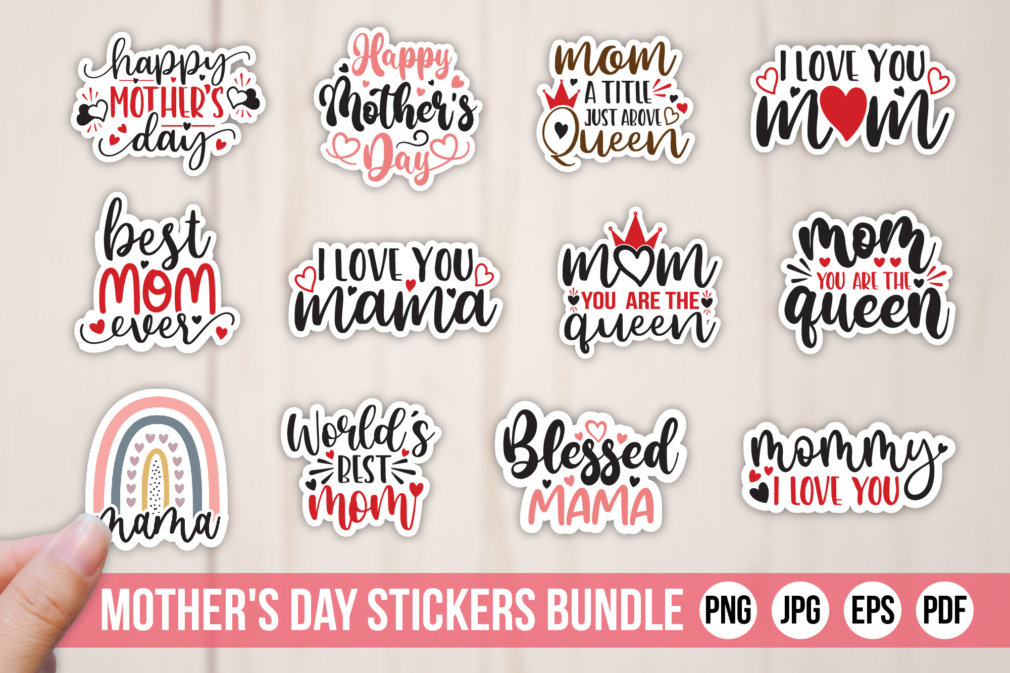 Mother's Day Stickers Bundle